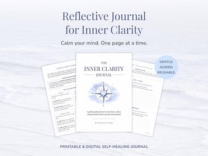 Fill-in-the-blank Reflective Journal, Guided Self Reflection Workbook for Overthinking, Calm & Inner Clarity, Self-healing Journal - Etsy