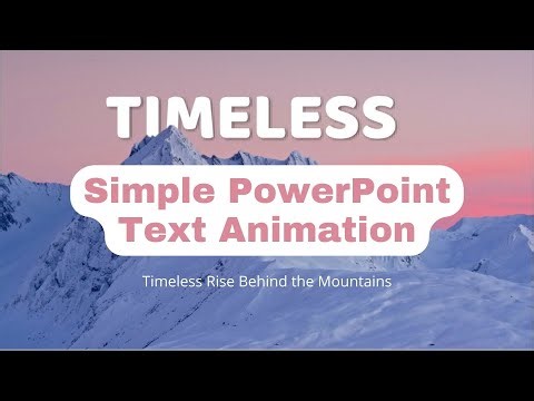Simple PowerPoint Text Animation | Tutorial