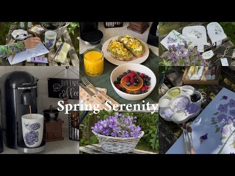 💜 Purple Spring Day | Slow Living & Cozy Blooming Vibes 🪻