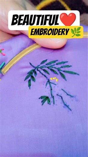 🌿😍New design of hand embroidery perfect for borders #embroiderypatterns #handbroidery #embrodering