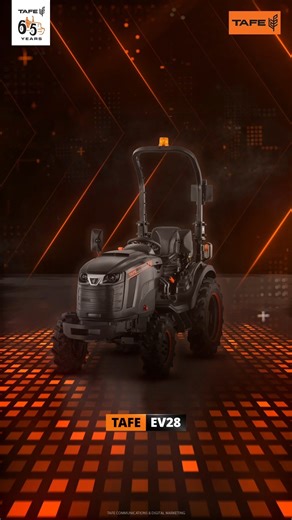 12K views · 113 reactions | TAFE EV 28 | Born Electric. Built for Tomorrow. Experience the next generation of farming— a bold leap into the future with intelligent engineering. #TAFE #TAFETRACTORS #CultivatingTheWorld #Tractor #Farm #Farming #InternationalTractor #Globaltractor #4wdtractor #evtractor #electrictractor #TAFEev #Sustainable | TAFE Tractors | Facebook