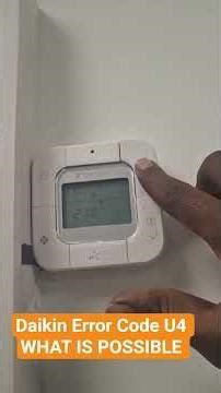 #Daikin vrv Remote Error Code U4 WHAT is problem #vrv #daikin #vrv3 #vrv4 #vrvx #vrv2 #hvac #ac #vrv
