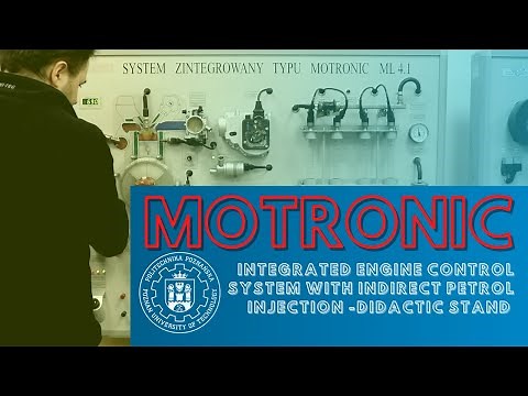 BOSCH Motronic indirect petrol injection system - Academic laboratory and measuring at PUT