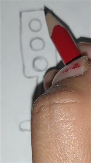 Simple and easy Traffic light drawing with pencil and color #drawingstepbystep #drawing