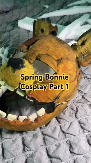 Making Spring Bonnie cosplay part 1 #fnaf #fnafmovie #springbonnie #cosplay #springtrap #purpleguy