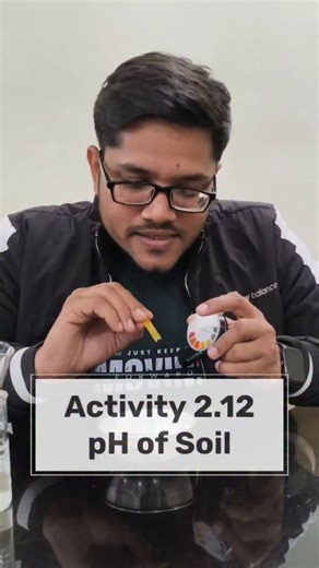 Abhishek Tripathi on Instagram: "Class 10 Science | Activity 2.12 (NCERT) In this activity, we tested the pH of soil using pH paper/universal indicator. The pH value tells us whether the soil is acidic, basic, or neutral, which is very important for plant growth. 👉 Most plants grow best in slightly acidic to neutral soil. Soil pH helps farmers decide the right fertilizers and treatment. A great activity connecting chemistry with agriculture 🌾 #Class10Science #Activity212 #SoilpH #AgricultureAn