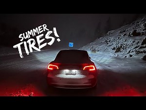 Tesla Model 3 Performance vs Snow Storm