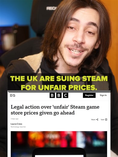 Steam Is Being SUED In The UK For $900M Because