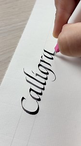 My favourite word to write whenever I get a new pen. What is yours? Using Pilot Parallel Pen, you can find the link below in comments. #calligraphy #italics #italiccalligraphy #pilotparallelpen | Abhay Calligraphy