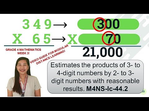 LESSON 8 Estimation of Products for 3 to 4 Digit Numbers by 2 to 3 Digit Numbers