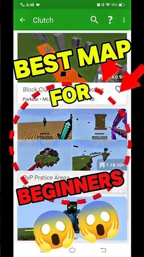 Best Minecraft Map For Beginners To Be Pro 🤯📈