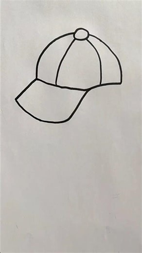 رسم قبعة/كيفية رسم قبعة كيوت خطوة بخطوة/ #drawing #draw #art #painting #رسمتي