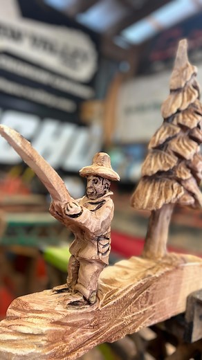 1.8K views · 186 reactions | Let’s go fishing !!!!!!!!!!!! - - - - #ryancook #carving #WoodCarvings #Chainsawcarving #fishing #Salvage #Art #CanadaProud #echochainsaw #beautifulbc #fishing | Ryan Cook Carvin | Facebook