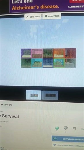 MINECRAFT MAP LIVE (10 CUBES SURVIVAL)