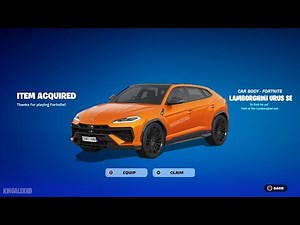 How To Get the Lamborghini Urus SE Car Body FREE In Fortnite (Unlocked Lamborghini Urus SE Car)
