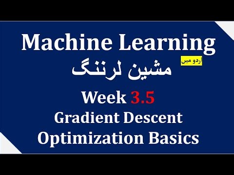 Week 3.5| Gradient Descent | Optimization Basics | Machine Learning