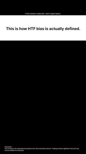 The Only 2 Ways to Define HTF Bias