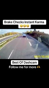 Brake Check instant karma caught on dashcam 🤣😂 #dashcam #bestofdashcam #karma #police #foryou | Caught in the act