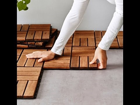 How to easily install a IKEA RUNNEN tile floor DIY for 26 euros