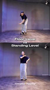 1.9K views · 1.5K reactions | Same routine, different level  @eun.g_popping ‘s 2nd class is now live on everydaypopping.com She teaches how to switch between levels - standing and ground - without overthinking and with full freedom in your movement Don’t miss this chance to grow your popping skills with her  Which version do you like more? Ground or Standing level?  | Everyday Popping | Facebook