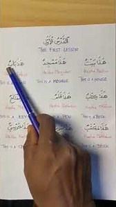 Arabic language lessons for beginners Part 1-1. #short arabic lessons #simple words in arabic