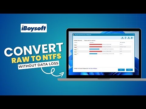 How to Convert RAW to NTFS without losing data