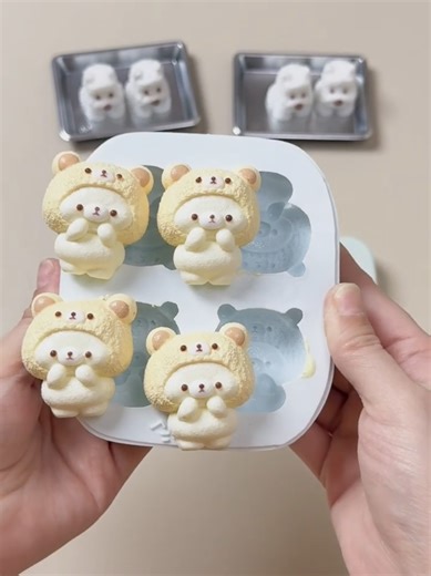 Xem người ta lấy taba Rila ra khỏi khuôn nha 🐻 #mofutaba #tabasquishy #rilakkuma #xhs #tiktokviral