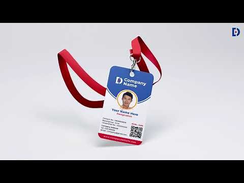 ID Card Design with QR Code in 12 Minutes | Photoshop Tutorial | Design Design