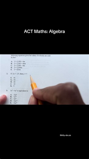 How to solve single variable equations on ACT Maths #actprep #maths #highschool #satprep #collegeprep