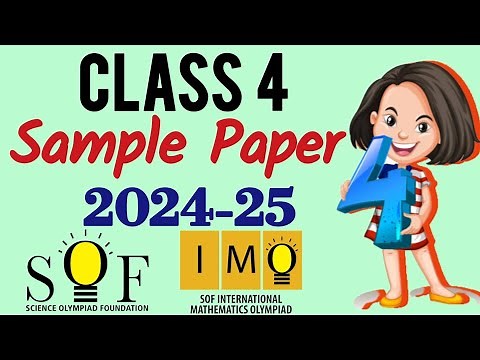 Class 4 IMO sample paper 2024-25 | IMO sample paper | Maths olympiad for class 4