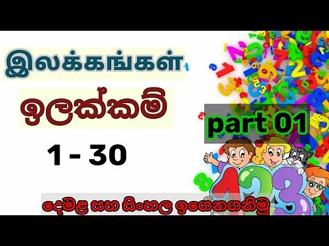 Lets learn numbers in sinhala and tamil | දෙමළෙන් ඉලක්කම් ඉගෙන ගනිමු | இலக்கங்கள் |Mr.sinhala master