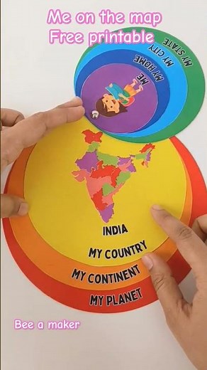 Me on the map activity for toddlers #toddlersactivity #printable