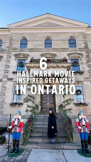 Destination Ontario on Instagram: "Comment #MovieMagic and we’ll DM you the full list! ✨ Turn your winter holidays into a real life love story! Ontario’s small towns bring all the cozy charm of your favourite on screen romances. Here are a few spots to get away this holiday season: ❤️ Elora: Wander storybook stone streets, browse artisan shops glowing with holiday lights, and take in dramatic winter views of the gorge for a truly romantic escape. ❤️ Port Perry: A charming lakeside town with heri