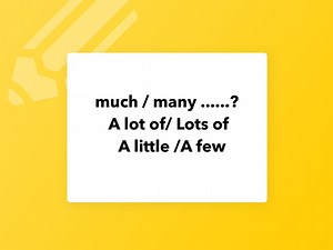 Much -many -a Lot Of .....