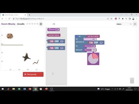 Soluzione Blockly Games - Uccello (bird)