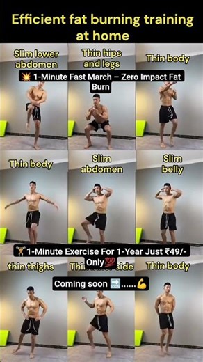 💥 1-Minute Fast March – Zero Impact Fat Burn