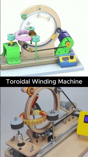 Toroidal Winding Machine #mechanism #machine #mechanical #engineer #mechanic #3ddesign