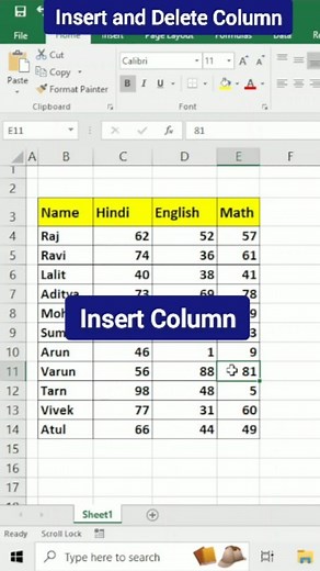 24K views · 50 reactions | Insert and Delete Column in Excel with shortcut Key ll Excel Tips Tricks ll Computer Laptop Pc shortcut Keys #reels #instagram #instagood #instalike #shorts #reel #video #education #tech | Computer Tech | Facebook