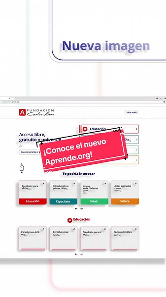 Descubre la nueva experiencia de aprendizaje que Aprende.org diseñó para ti. #aprendeorg #fundacióncarlosslim #cursosonline #cursosgratis #diplomadosgratis #CursosEnLínea #educacióngratuita #capacitación #viral #parati #fypシ