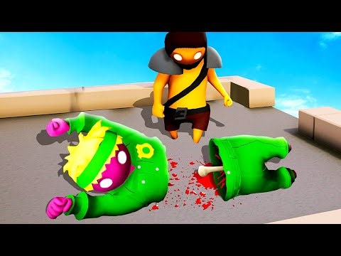 Cutting My Friend in HALF - Gang Beasts (Funny Moments)