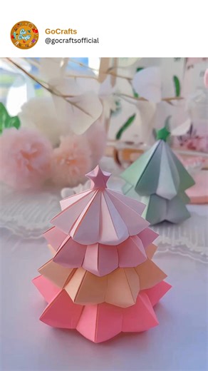 Crafting magic comes alive with this adorable pastel paper tree! 🎄💗 Each folded layer adds charm, turning simple paper into a soft, dreamy decoration perfect for your desk or holiday corner. I love how soothing the process feels—just fold, shape, stack, and suddenly you have a miniature world of winter beauty right in your hands. Whether you enjoy pastel aesthetics or want a cute DIY to brighten your space, this tiny tree brings instant joy. It’s a wonderful project for kids, craft lovers, or 