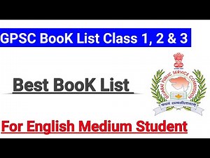 GPSC Best Book List For English Medium students | Gpsc Class 1, 2 & 3 Book list |