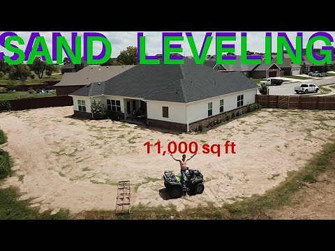 TOP DRESSING and LEVELING with SAND :: Back Yard