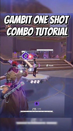 Gambit One Shot Combo Tutorial