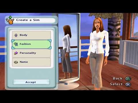 The Sims 2: Castaway - PS2 playthrough - Part 1 (no commentary)