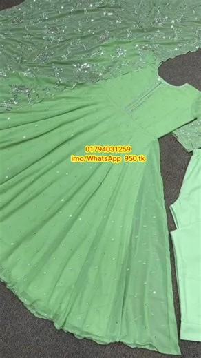 বড় মেয়েদের গোল জামা ওরনা পাইজামা পেয়ে যাবেন জর্জেট কাপুরের ধামাকা অফার চলছে new jama design 2026