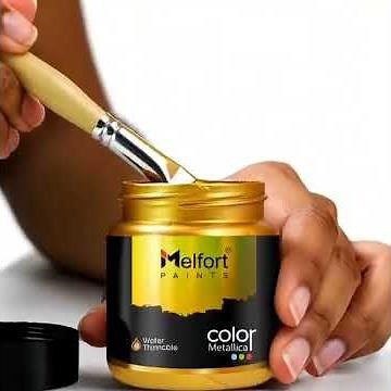The best Shimmering Golden Paint #ColorMetallica #waterbased #golden #paint #murtipainting