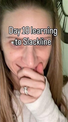Day 18: Learning How to Balance on Slackline - Introducing my GiBoard! 🎉 #slackboard #slacklife