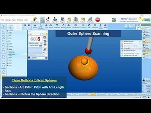 VDMIS CMM Software - How to scan spheres with Renishaw SP25