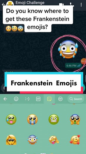 Frankenstein Emojis and Text Art. #emoji #combiningemojis #texting #commentart #ascii #howto #tutorial #worldemojiday #dancingman